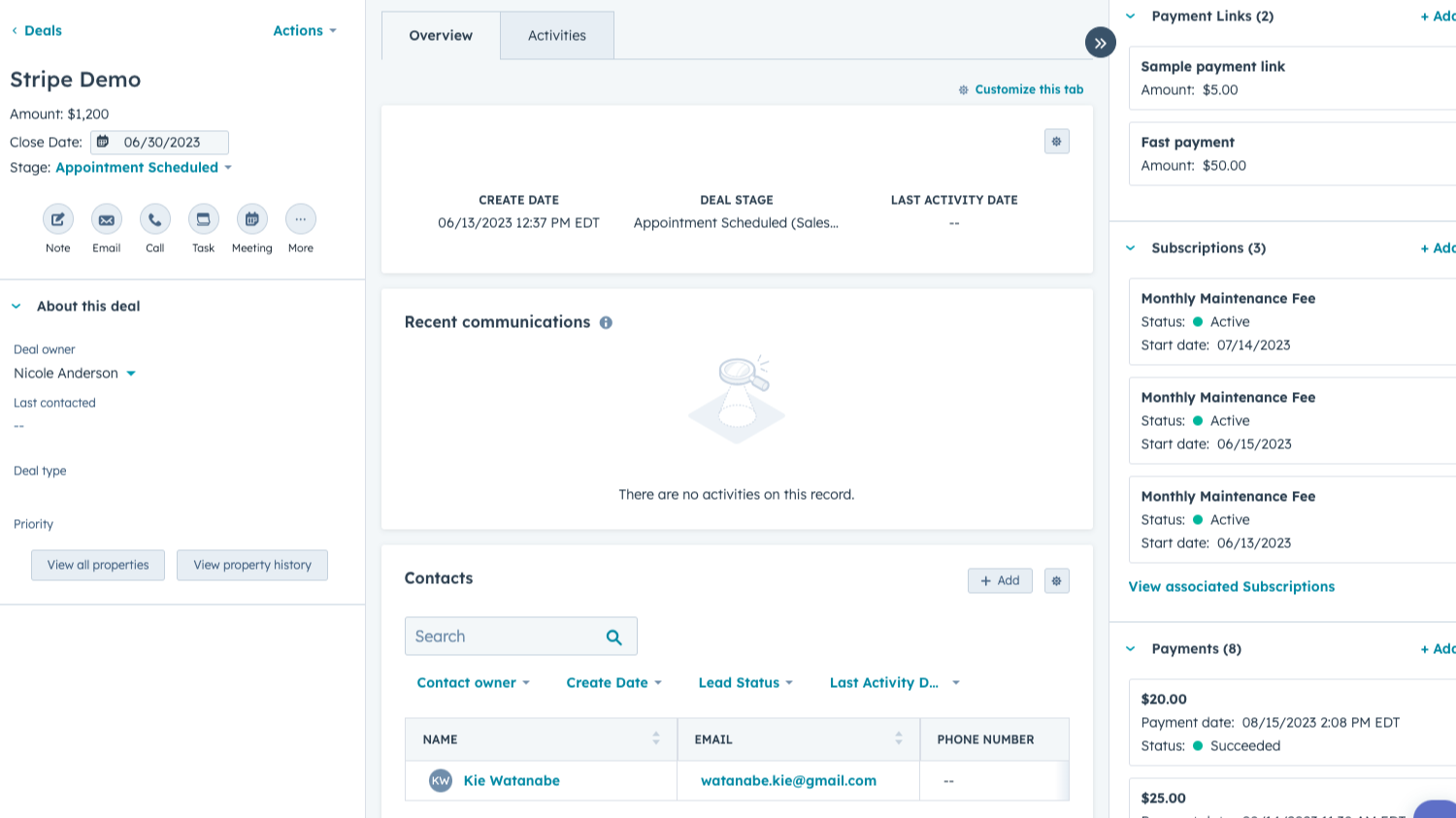 Stripe Payment Processing HubSpot Integration | Connect Them Today Stripe Payment Processing HubSpot Integration | Connect Them Today